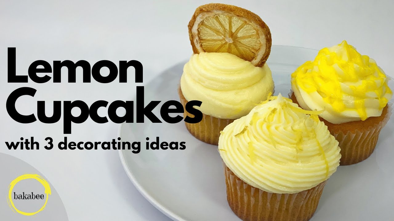 EASY Lemon Cupcakes with Lemon Cream Cheese Frosting + Piping Technique ...