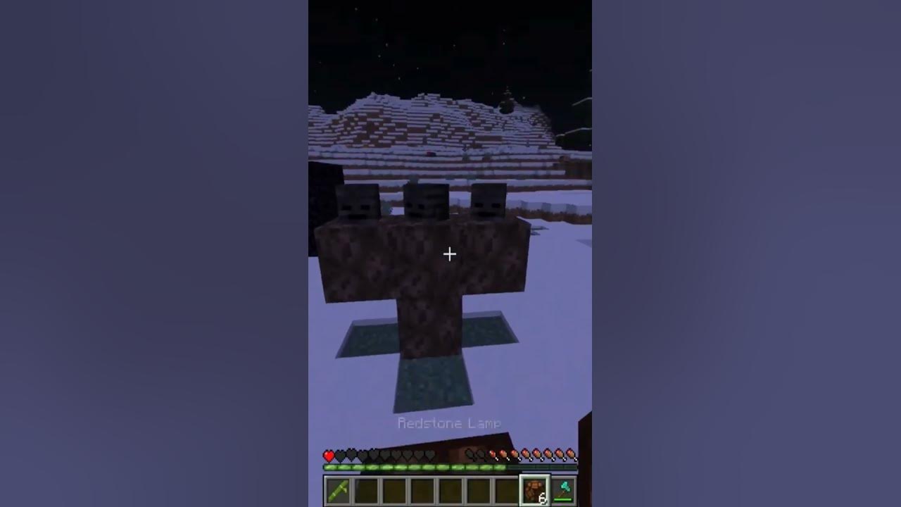 Wither Statue In Survival Minecraft Youtube