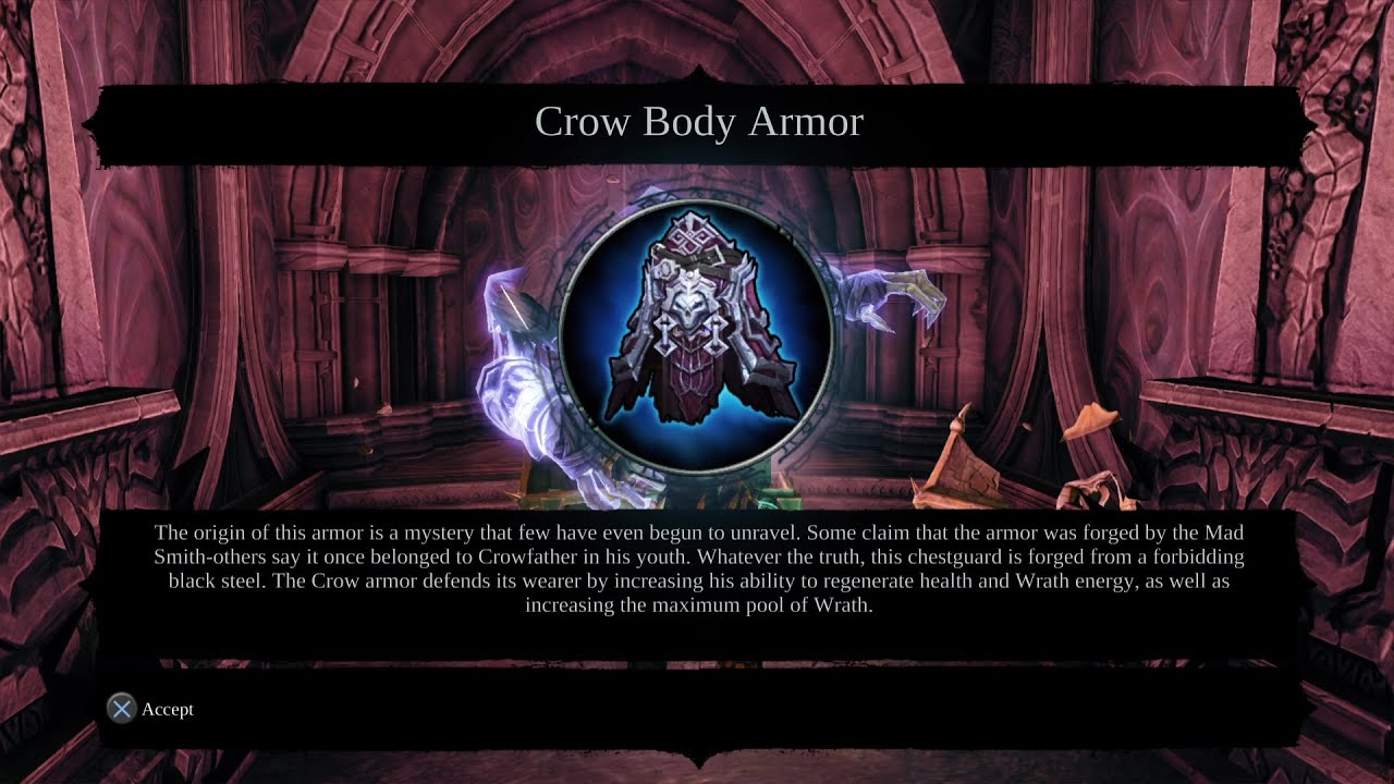 Darksiders II - Crow Body Armor Set - YouTube