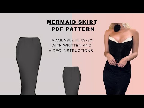 The Sofia mermaid skirt tutorial video