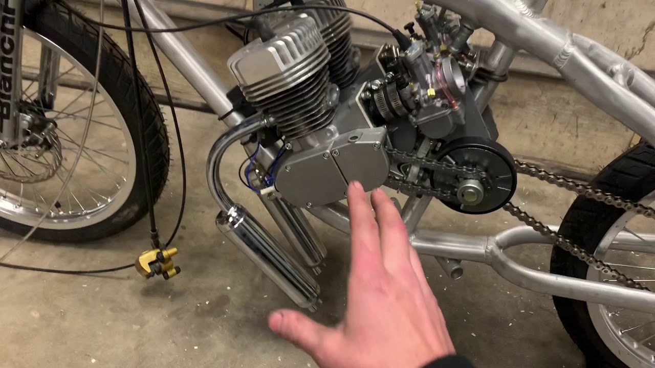 Update on the Dual Engine Motorized Bicycle - YouTube
