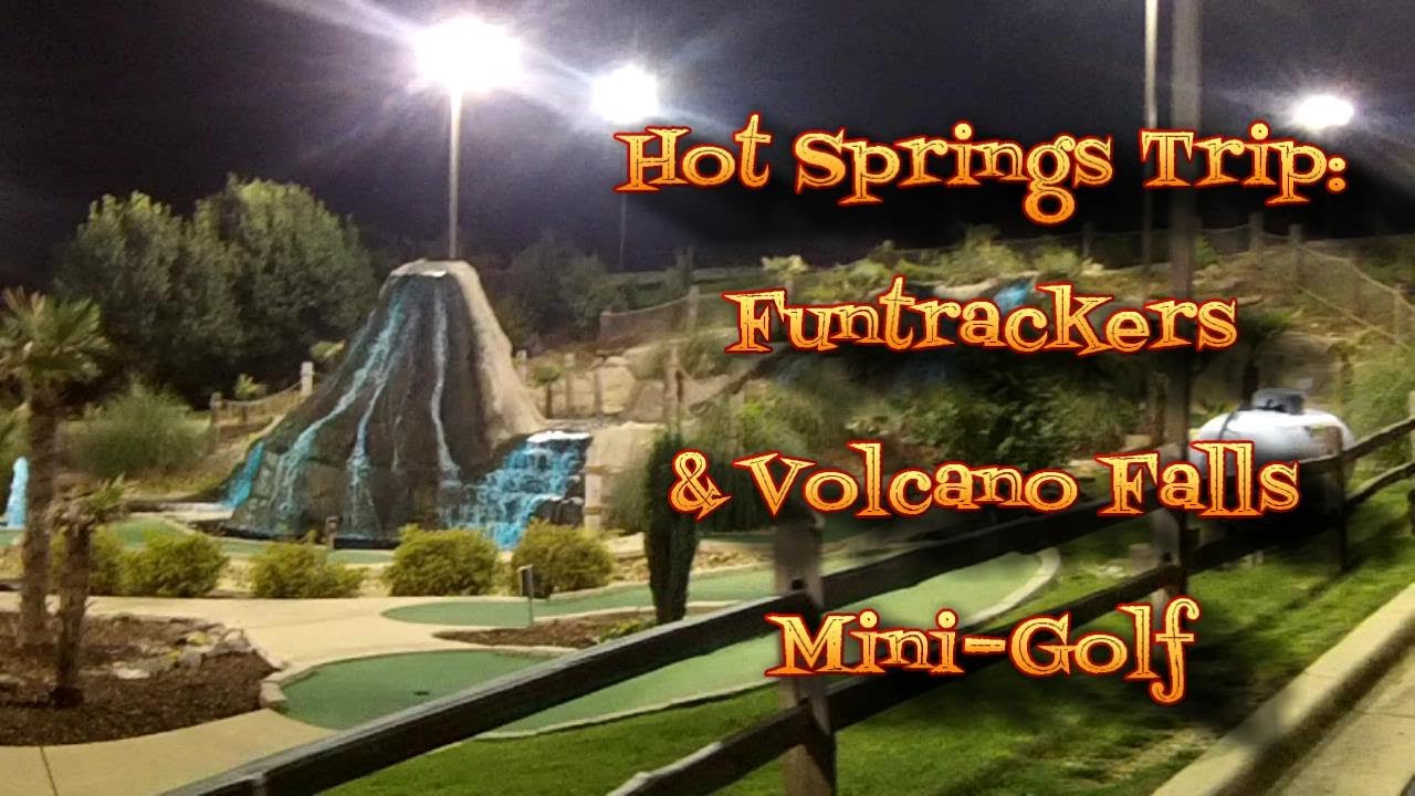 Hot Springs Trip: Volcano Falls Mini Golf & Our Red Roof Inn Room - YouTube