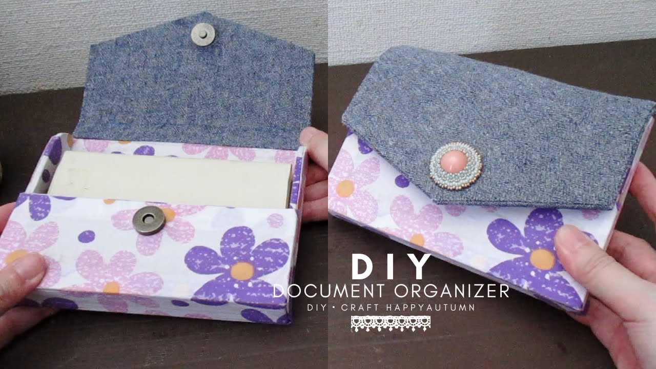 DIY Cartonnage Document Organizer / from Recycled Cardboard and ...