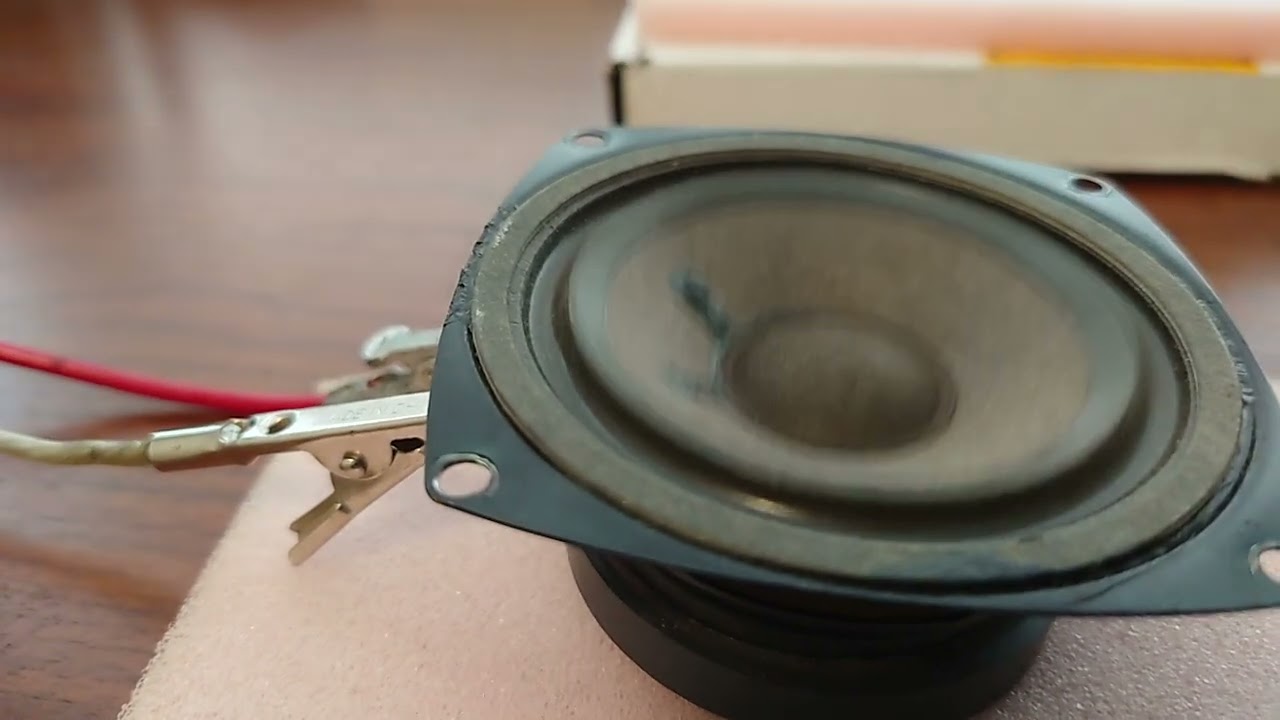 1992 M.I. Full range speaker excursion - YouTube