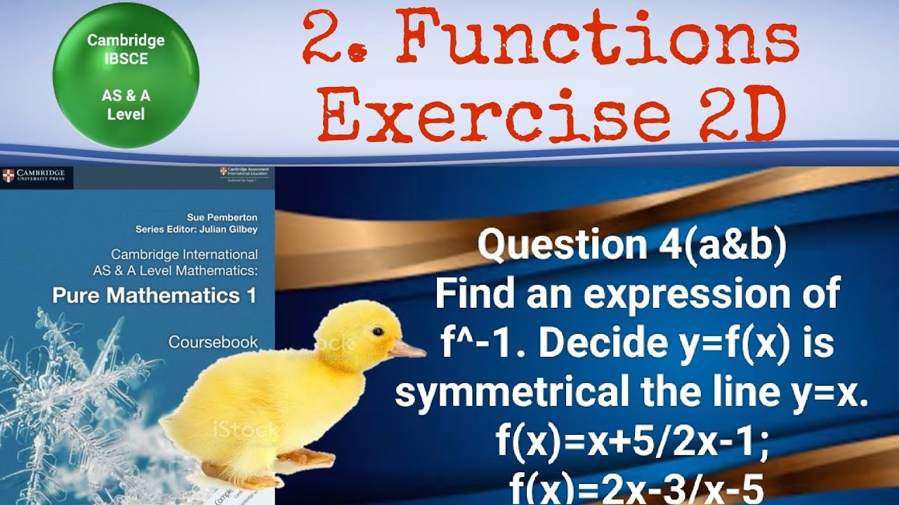 Find An Expression Of F 1 Decide Y f x Is Symmetrical The Line Y x Find An Expression Of F 1 Decide Y f x Is Symmetrical The Line Y x
