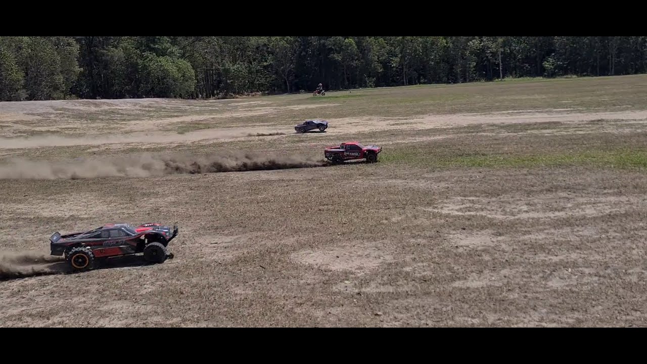 1/5 RC trucks racing and just enjoying the day. - YouTube