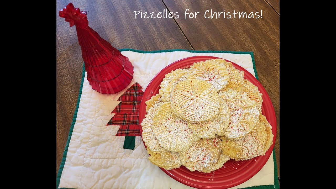 Making Pizzelles! One of the oldest known cookies. - YouTube