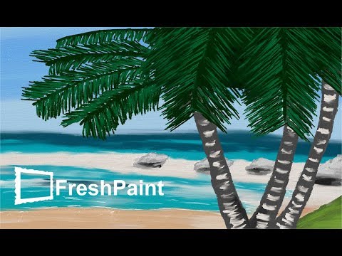 DIGITAL PAINTING WITH FRESH PAINT APP. SERIES 18 - YouTube