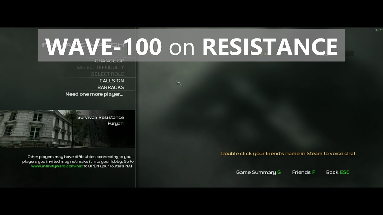 MW3 WAVE-100 on RESISTANCE with Praachi! - YouTube