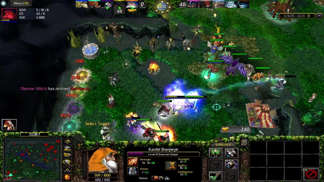 Dota 1 Sniper game play - YouTube