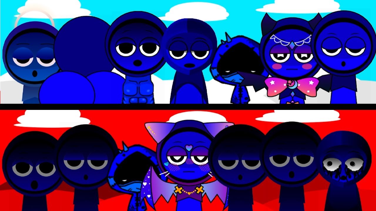 Every Jevin Blue Sprunki Singing Together! NORMAL VS HORROR! - YouTube