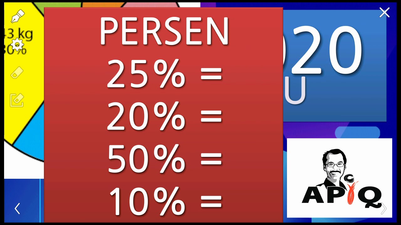 Cara MUDAH HITUNG PERSEN dan Pecahan - YouTube