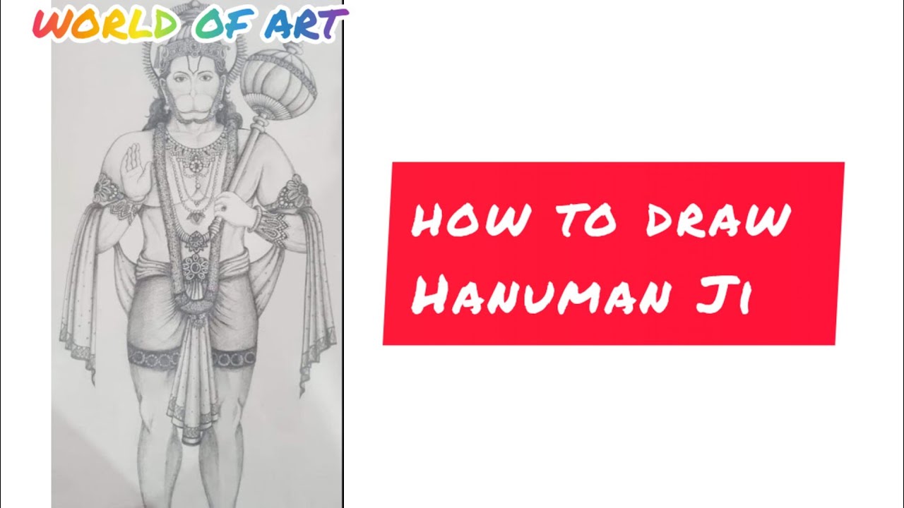 How to draw Hanumanji - YouTube