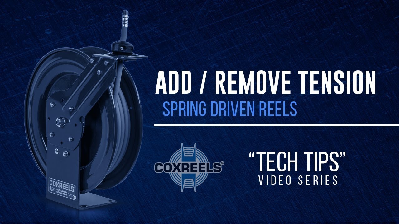 Coxreels "Tech Tips" - Add / Remove Tension Spring Driven Reels - YouTube