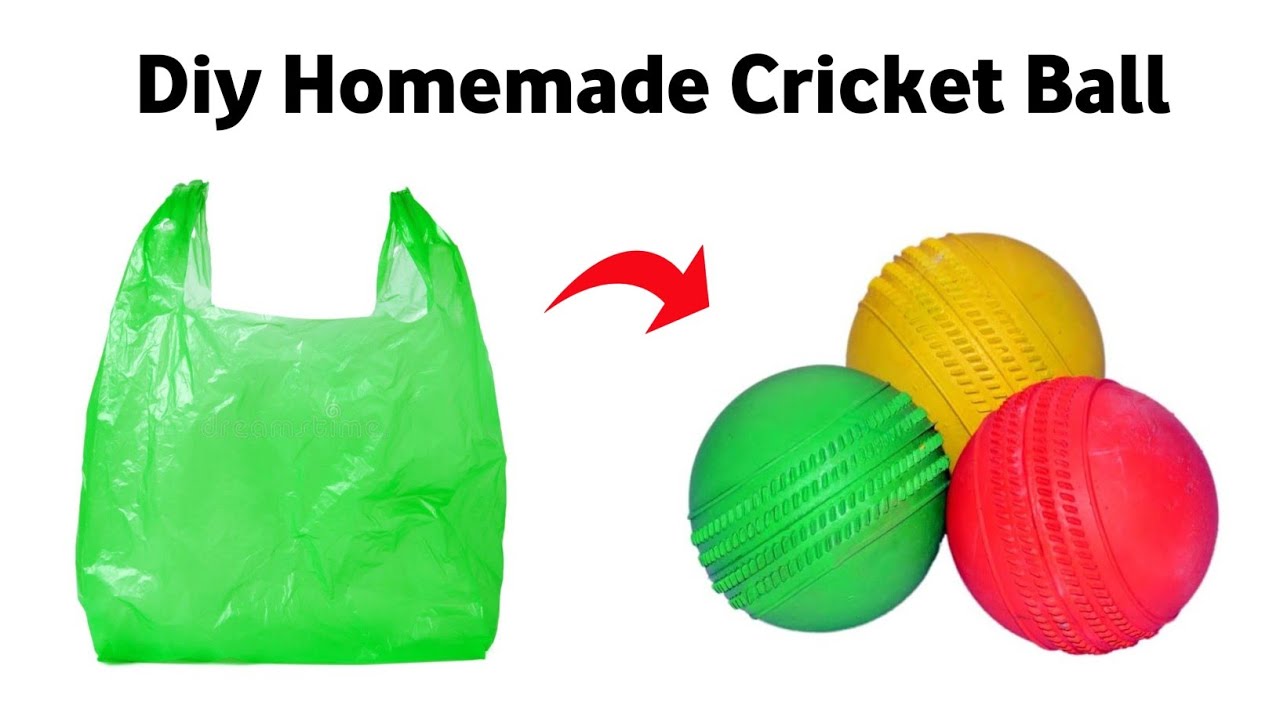 How to make Cricket Ball at Home With Plastic Bag | DIY Bouncing Ball ...