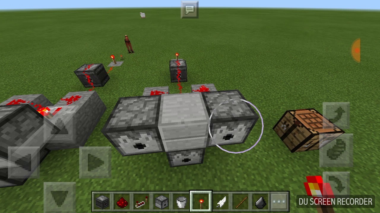 My FIRST minecraft tutorials- a machine gun - YouTube