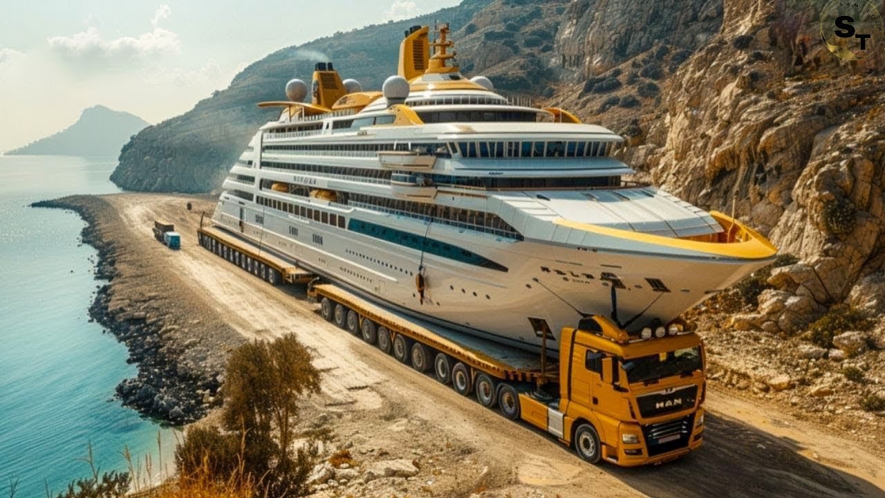 Extreme Dangerous Transport Skill Operations Oversize Truck, Biggest ...