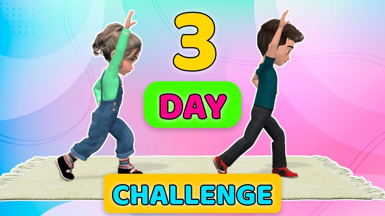 3 DAY CHALLENGE TO BURN CALORIES - KIDS EXERCISES - YouTube