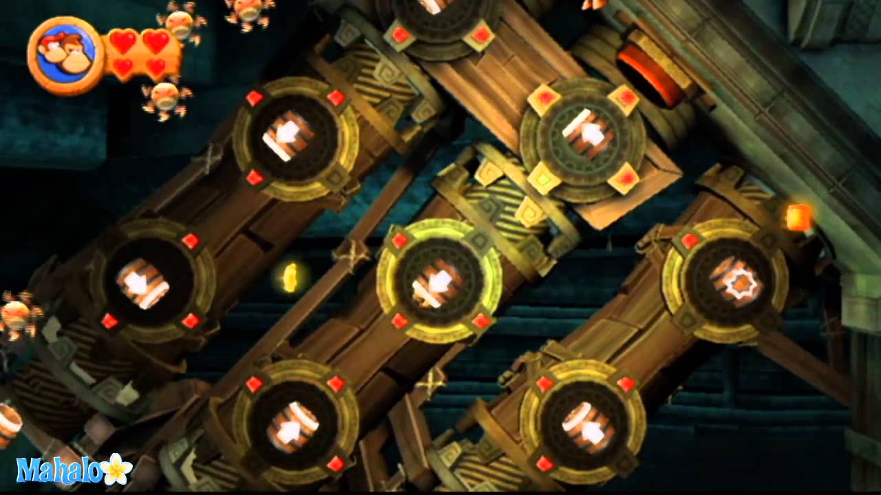 Donkey Kong Country Returns Walkthrough Level 3-2 Button Bash - YouTube