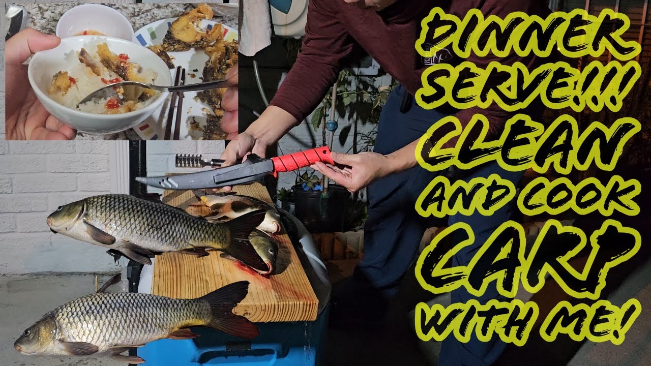 Dinner is served!!! Clean and Cook Carp with Me! - YouTube