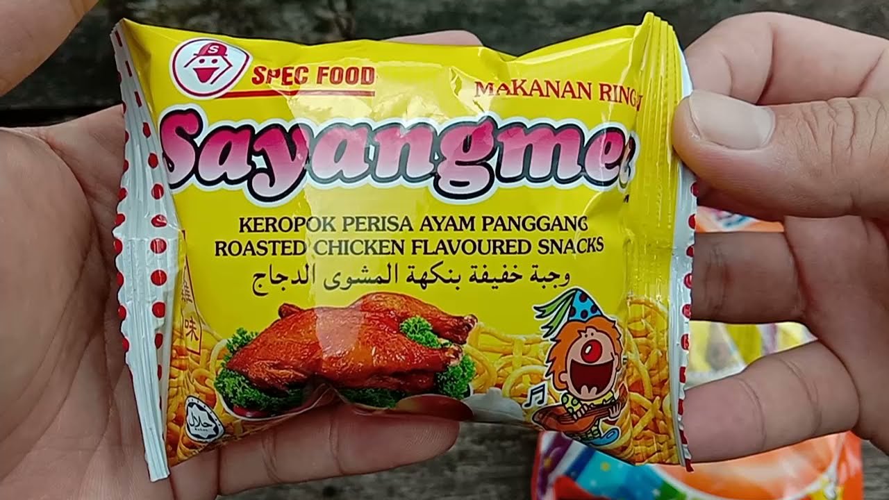 Sayangmee Roasted Chicken Flavoured Snacks - YouTube