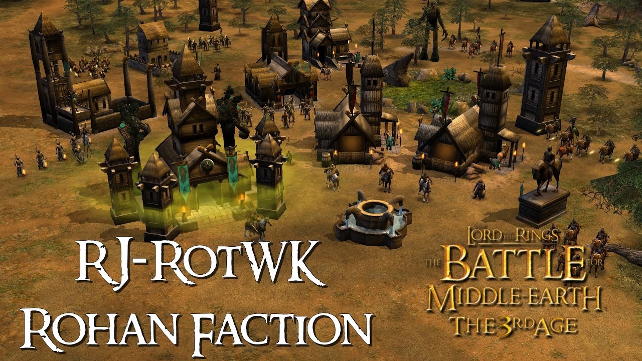 LotR BfME2 - RJ-RotWK Mod Rohan Faction vs Brutals #letsplay #gameplay ...