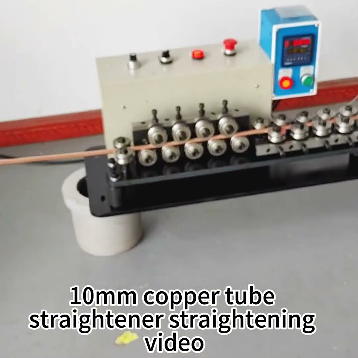 Bending copper tube, aluminum tube straightener Fully automatic ...