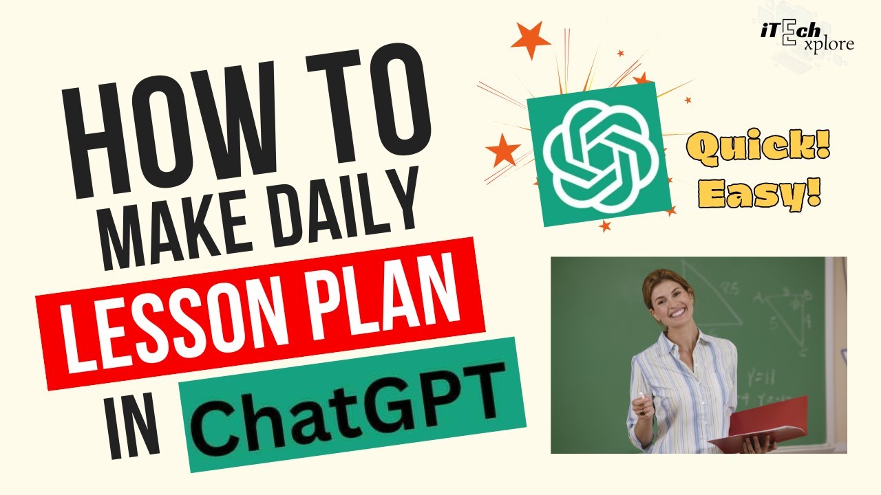 How to Generate a Daily Lesson Plan in ChatGpt| Quick and Easy - YouTube