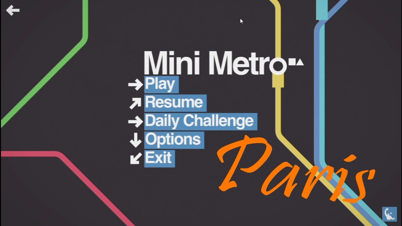 Mini Metro gameplay Paris city record set at 1,555 passengers [1080p ...