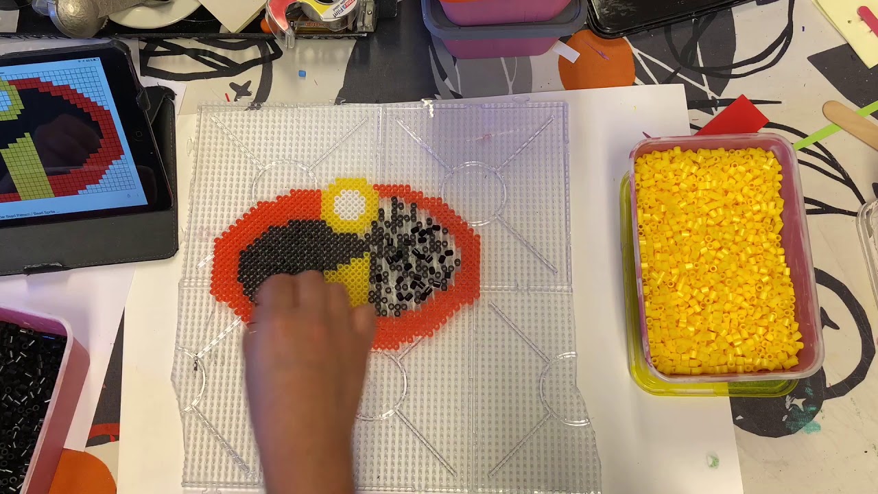Disney Superheroes Hama Beads Arts - YouTube