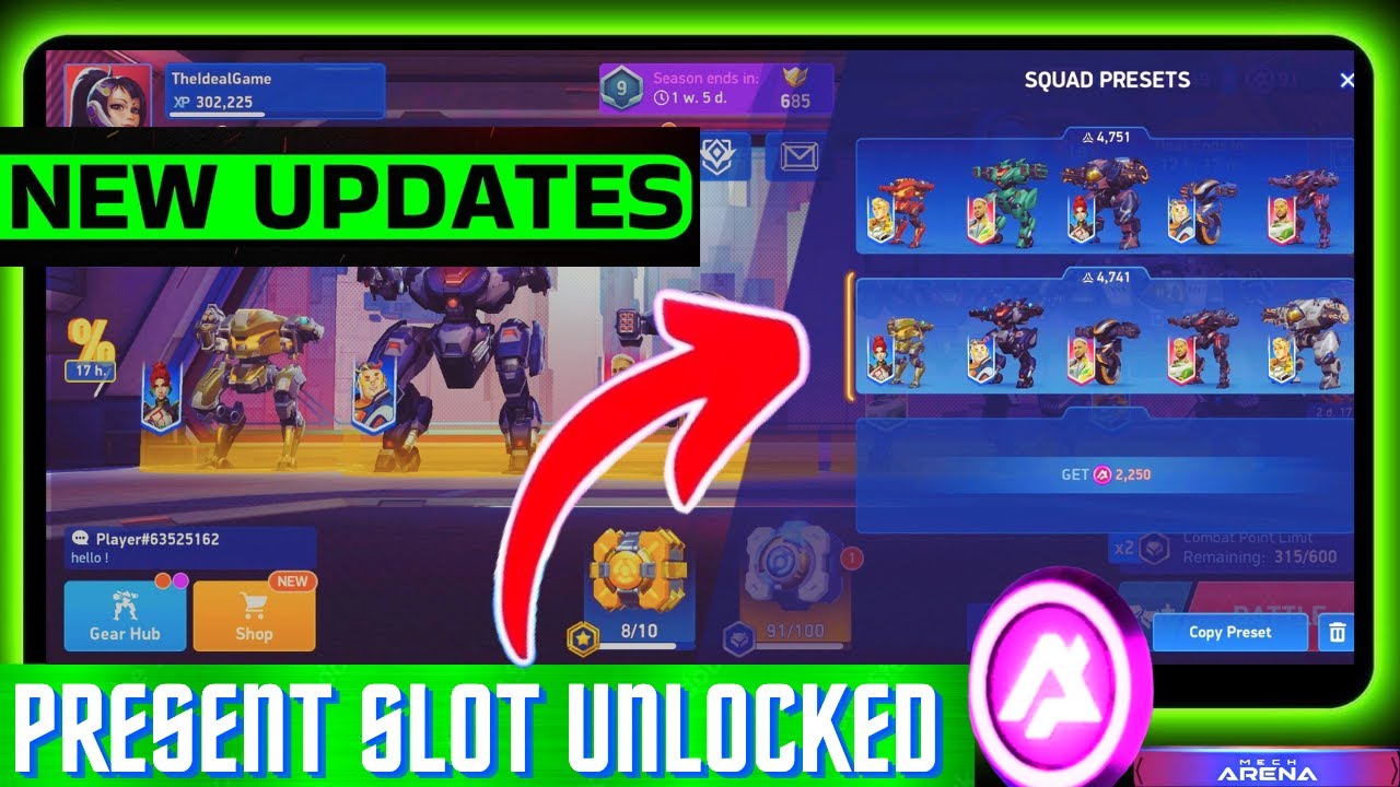 New Multiple Hanger System In Mech Arena 🥳 | Mech Arena New Update ...