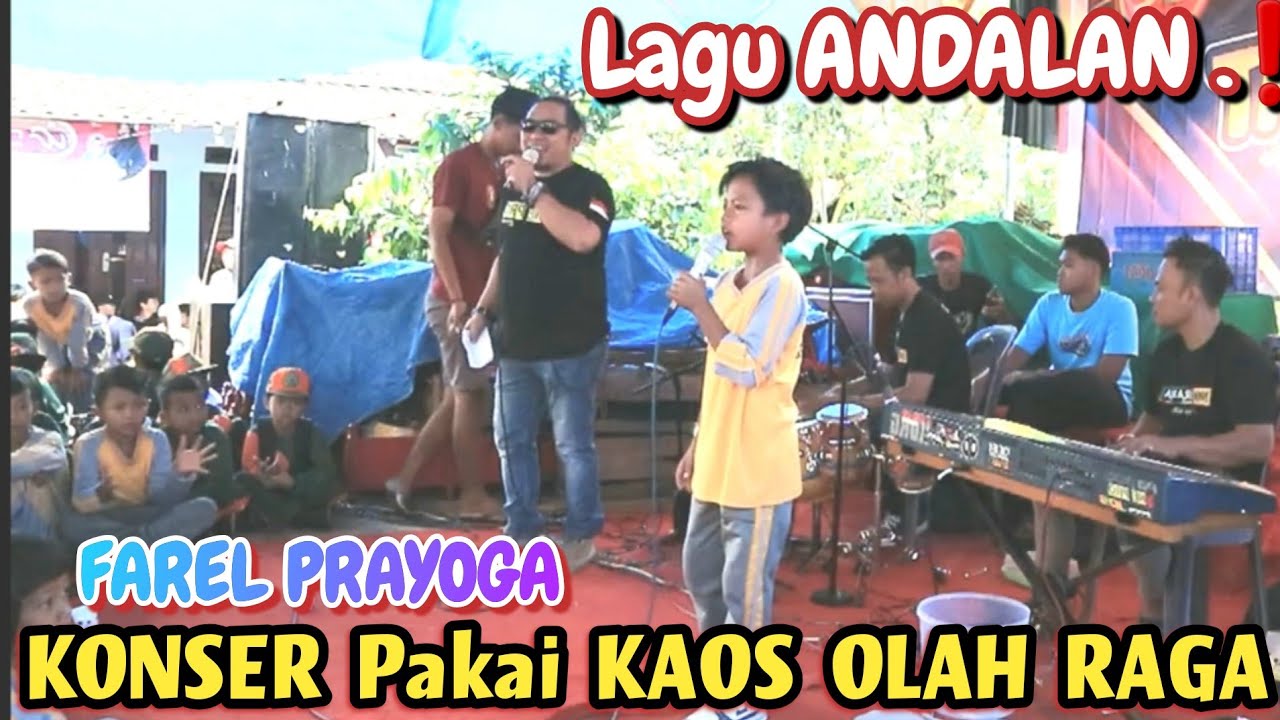 Nyanyikan Lagu HITS‼ FAREL PRAYOGA Manggung Pakai KAOS OLAH RAGA - YouTube