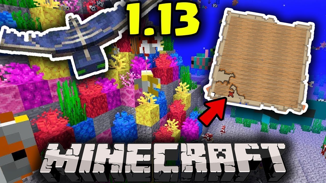 Minecrfat 1.13: TROPSKE RIBE, MAPA BLAGA i FANTOM - YouTube