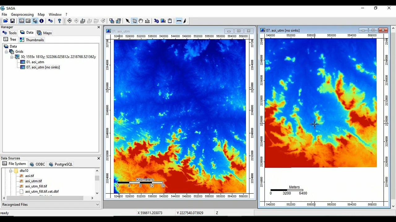 Digital Terrain Analysis 12: Delineating channel network and Catchments ...