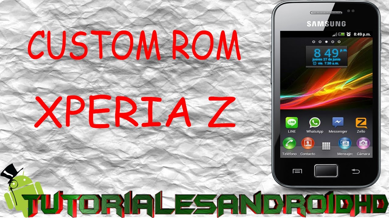 Tutorial XPERIA Z ROM 100% ESTABLE Estilo Xperia Z para Galaxy Ace ...