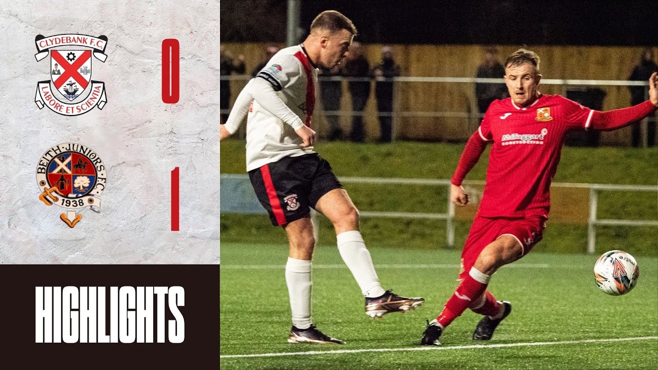 HIGHLIGHTS: Clydebank 0-1 Beith - YouTube