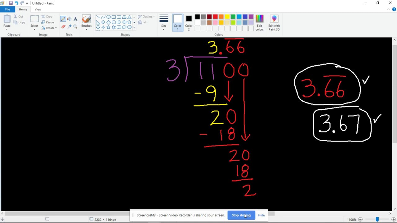 Long Division with repeating decimal answer! - YouTube