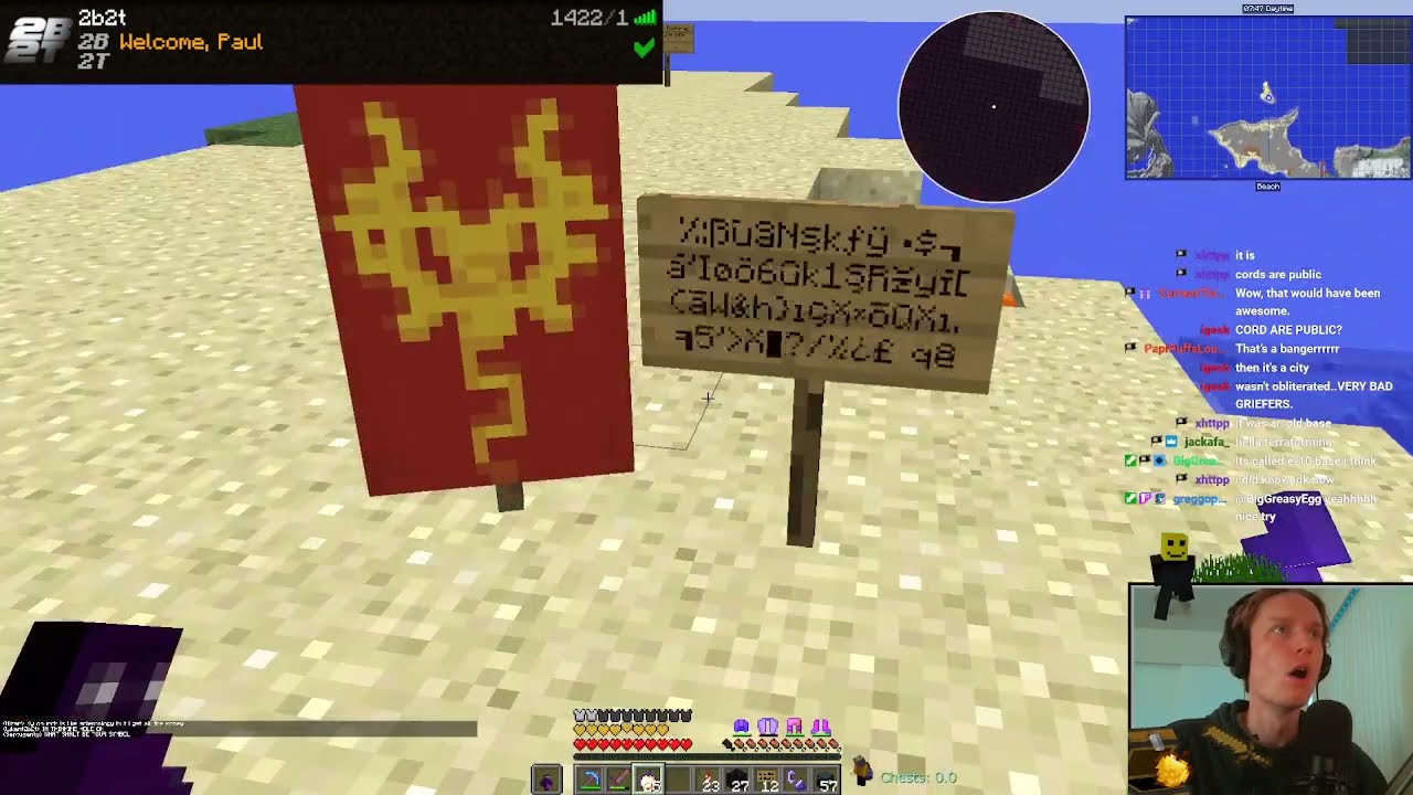 2b2t: Obfuscated Sign - YouTube