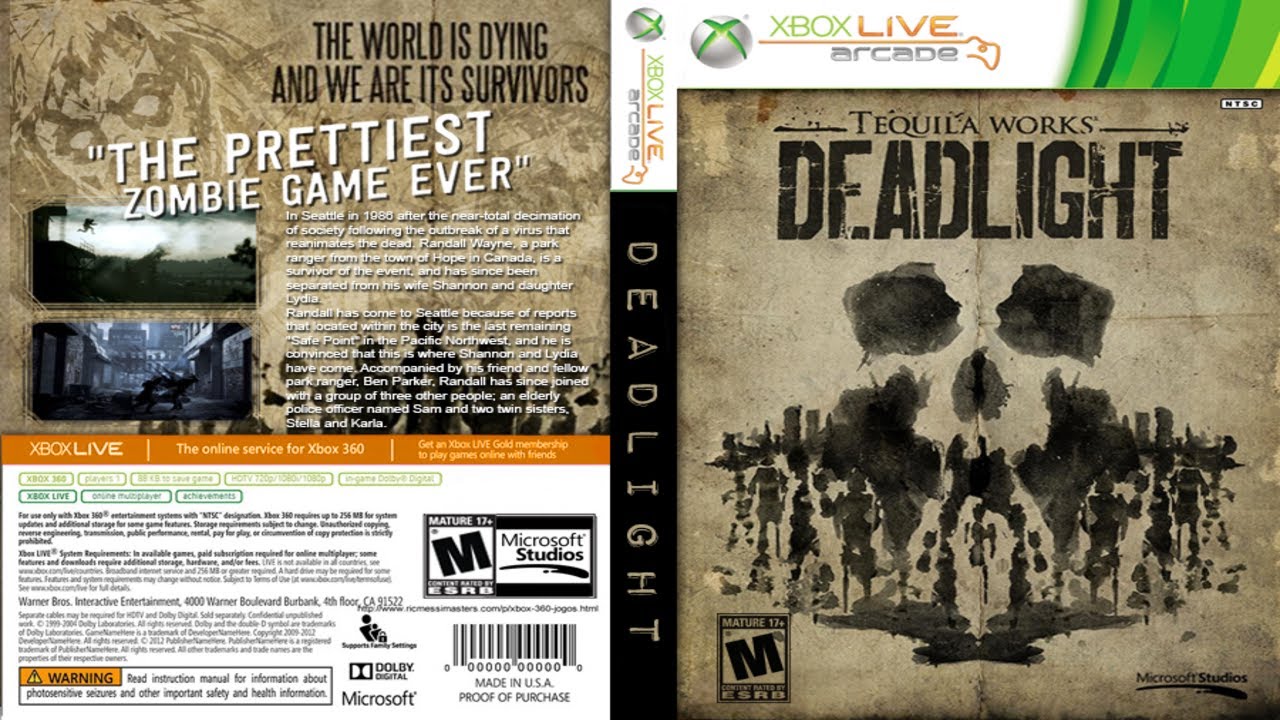 Deadlight (2012) - Full Gameplay | XBOX 360 ARCADE | UHD | 4K | - YouTube