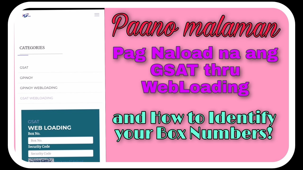 Sample Gsat Box Number at Steven Trinkle blog