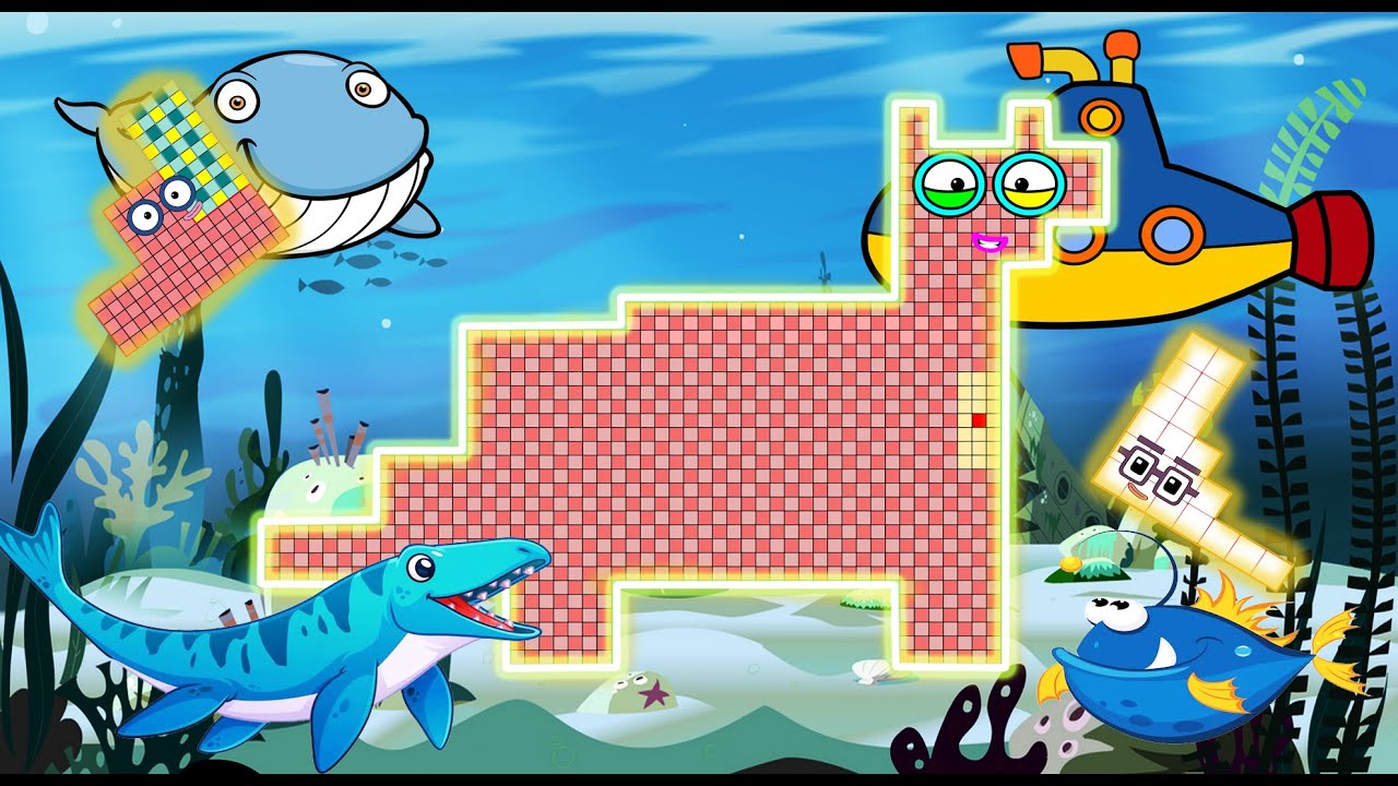 Numberblocks Puzzle Tetris Game 1021 ASMR UNDERSEA Fanmade Animation ...