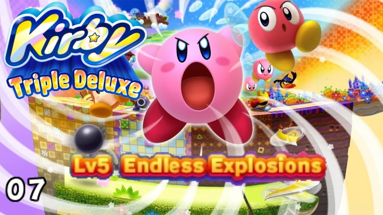 Kirby Triple Deluxe: Part 7! ~Level 5: Endless Explosions!~ - YouTube