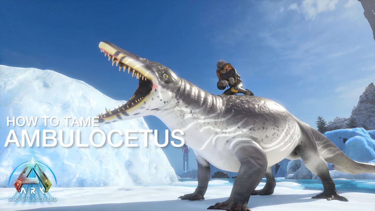 Ambulocetus Taming Guide & abilities in Ark Survival Ascended ll TSW ...