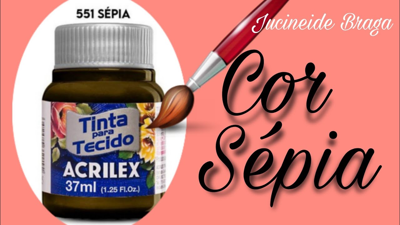 Como fazer a cor sépia - tintas para tecido - misturando cores acrilex ...