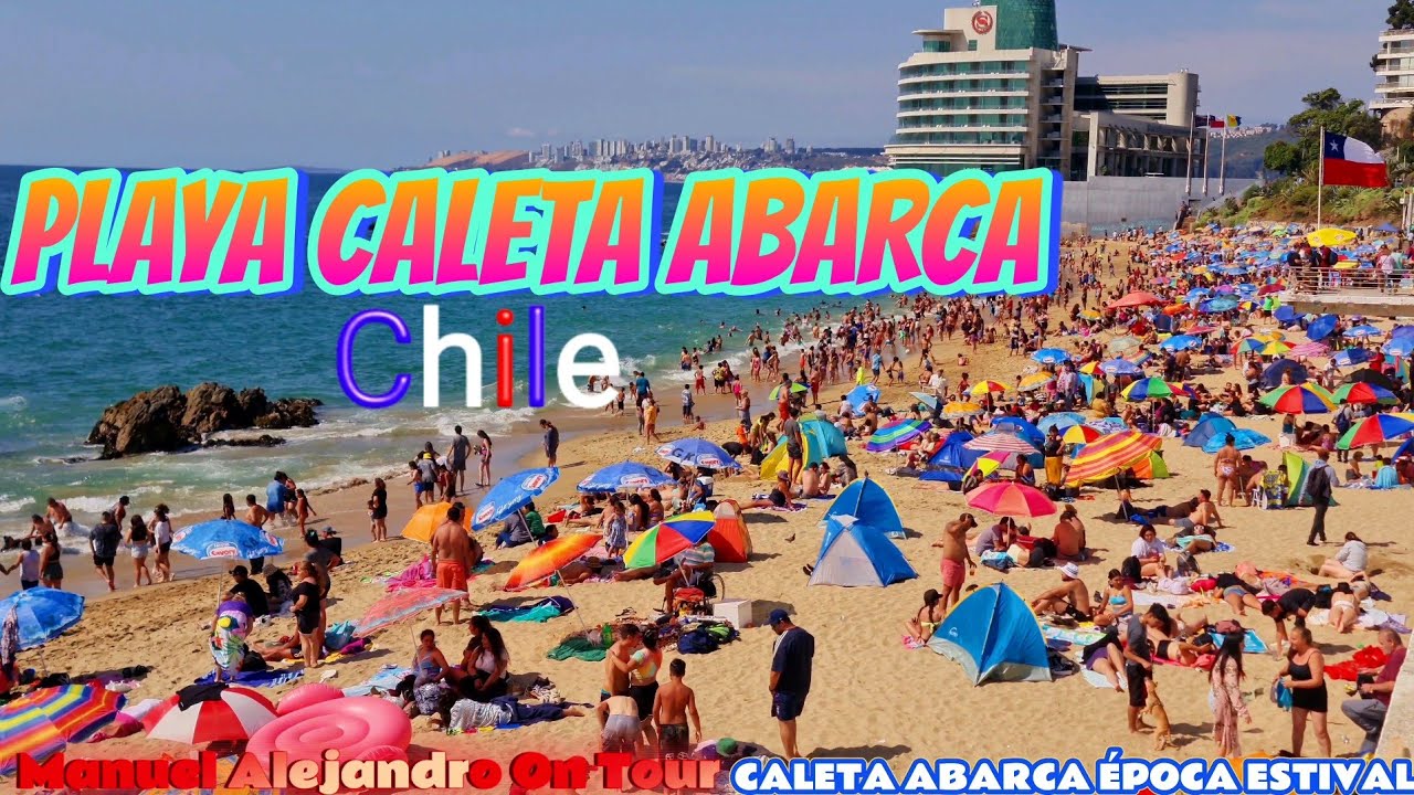 PLAYA CALETA ABARCA - VIÑA DEL MAR / ÉPOCA ESTIVAL #viñadelmar - YouTube