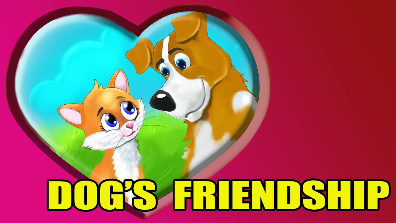 Dog's Friendship | English Animal Stories | English Cartoon | English ...