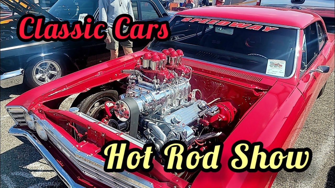 Huge Car Show Hot Rods, Classic Cars Muscle Cars Springtime Show Lake ...