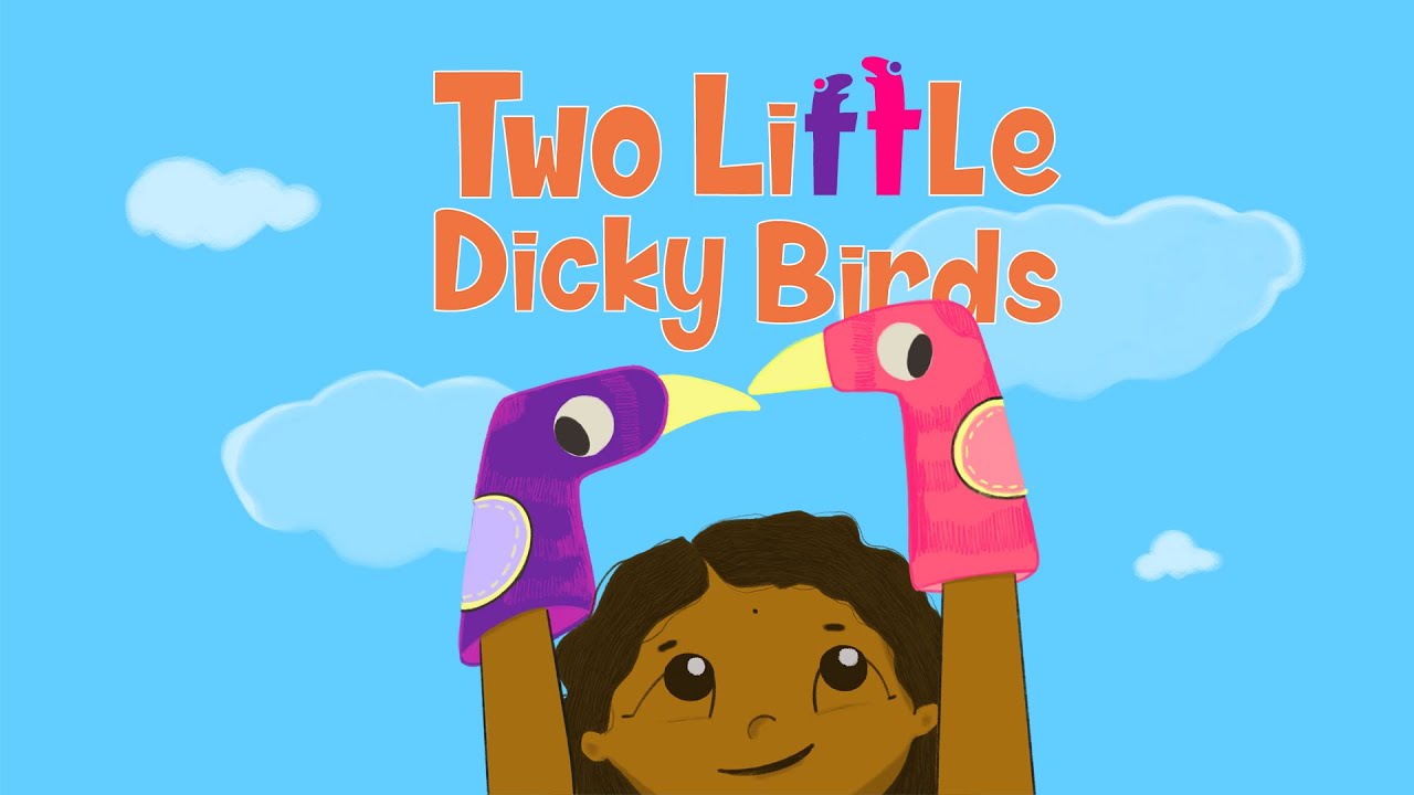 Two Little Dicky Birds | Cartoon for Toddlers | Nursery Rhymes | Puppet ...