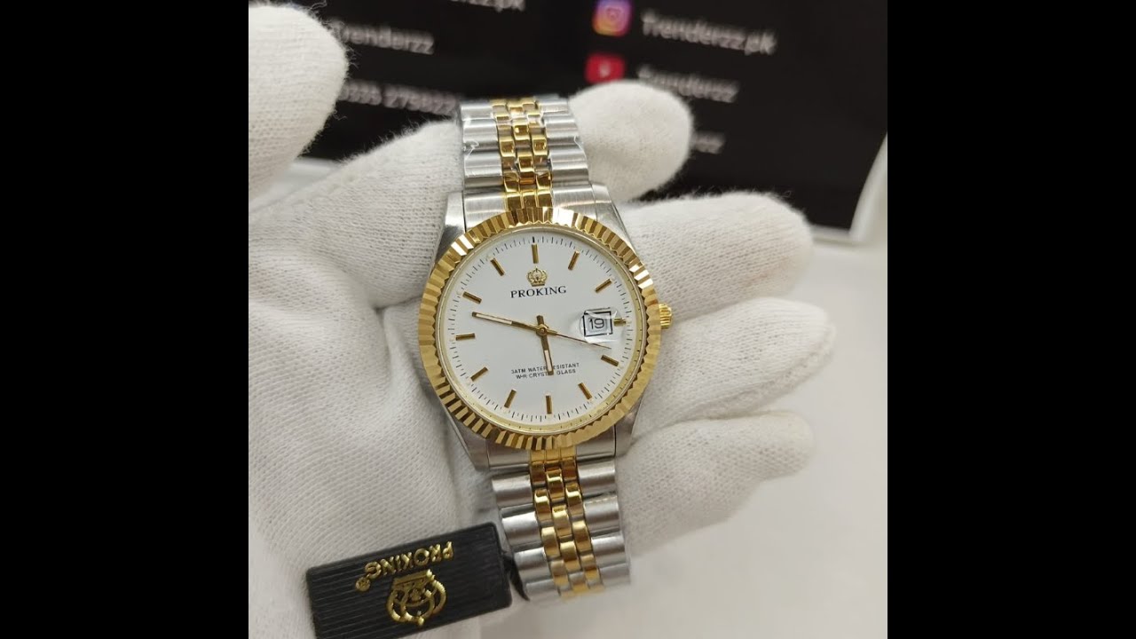 Proking Stainless Steel Chain Watch 4019-M - YouTube
