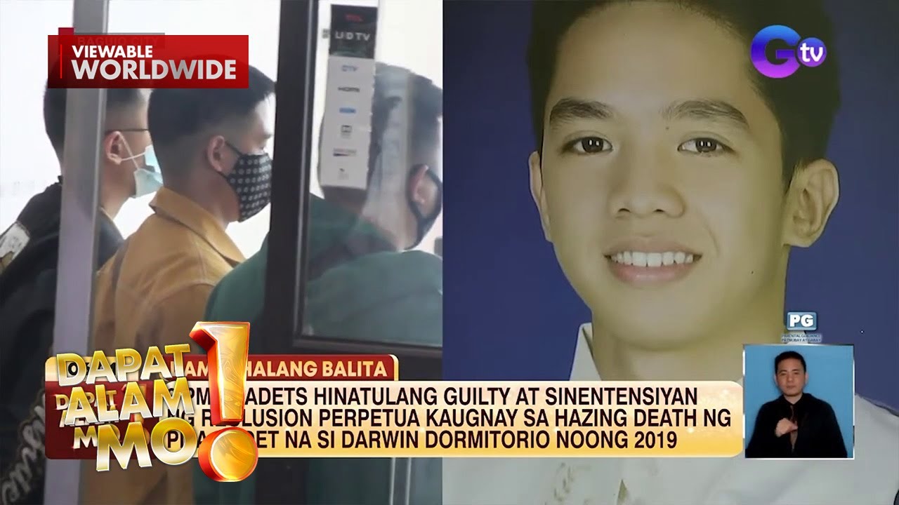 3 PMA Cadets, hinatulang guilty sa pagkamatay ni PMA Cadet Darwin ...